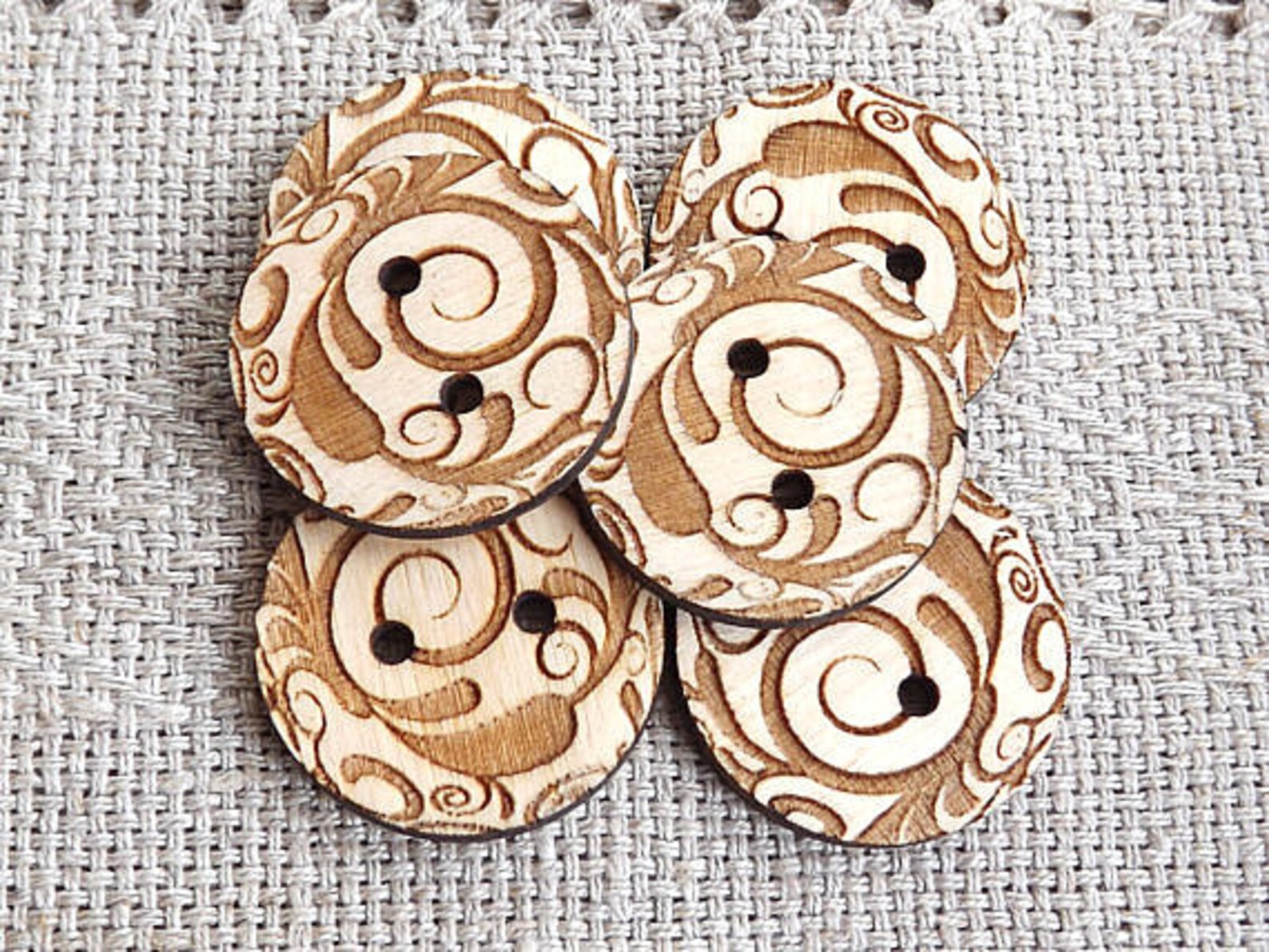 10 Wood Buttons Custom Buttons Wood Buttons Wooden Buttons | Etsy