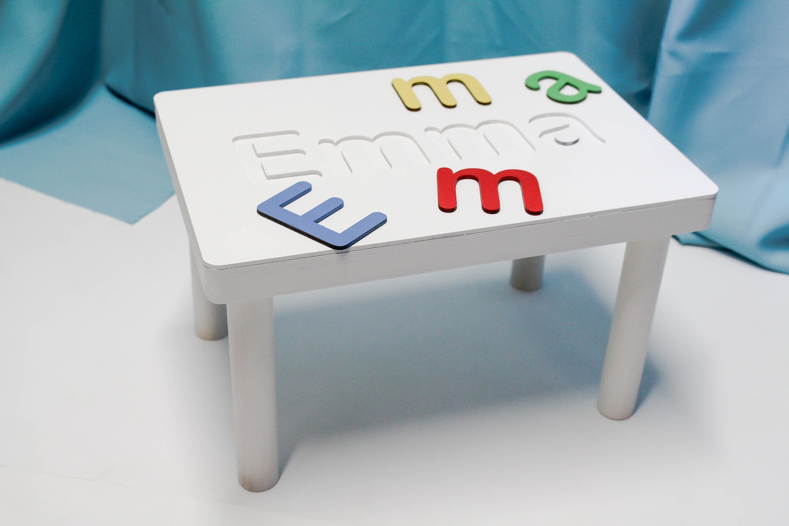 Step Stool / Name Puzzle / Wood Bench / Wooden Stool / Kids - Etsy
