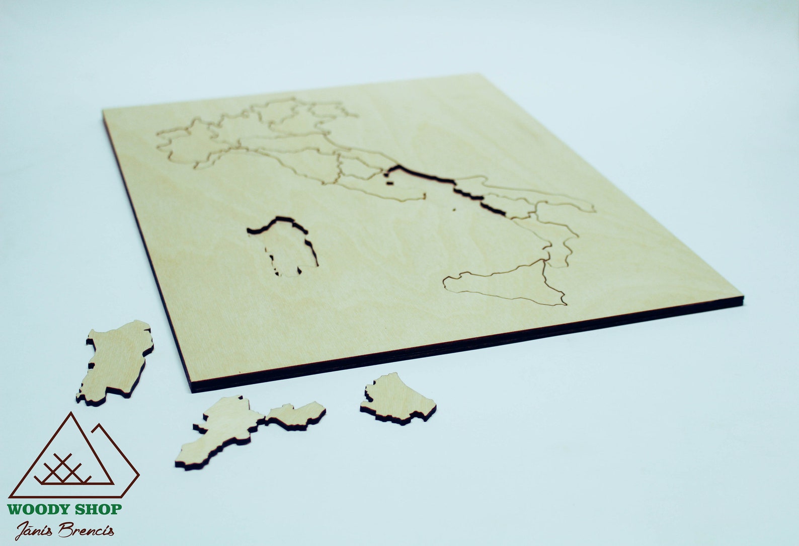 Italy Map Puzzle Wooden puzzle Educational Wood Puzzle Gift | Etsy