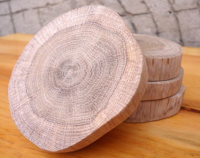 Oak Wood Slice, Coasters, Wood Slice, Rustic Wedding Decoration, Rustic ...