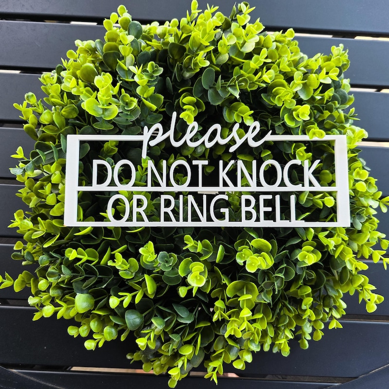 Do Not Knock Sign - Etsy