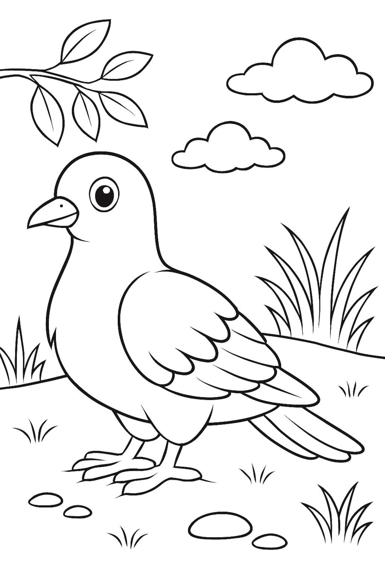 Birds Coloring Pages | 10 Printable Bird Sheets PDF | Kids & Adults ...