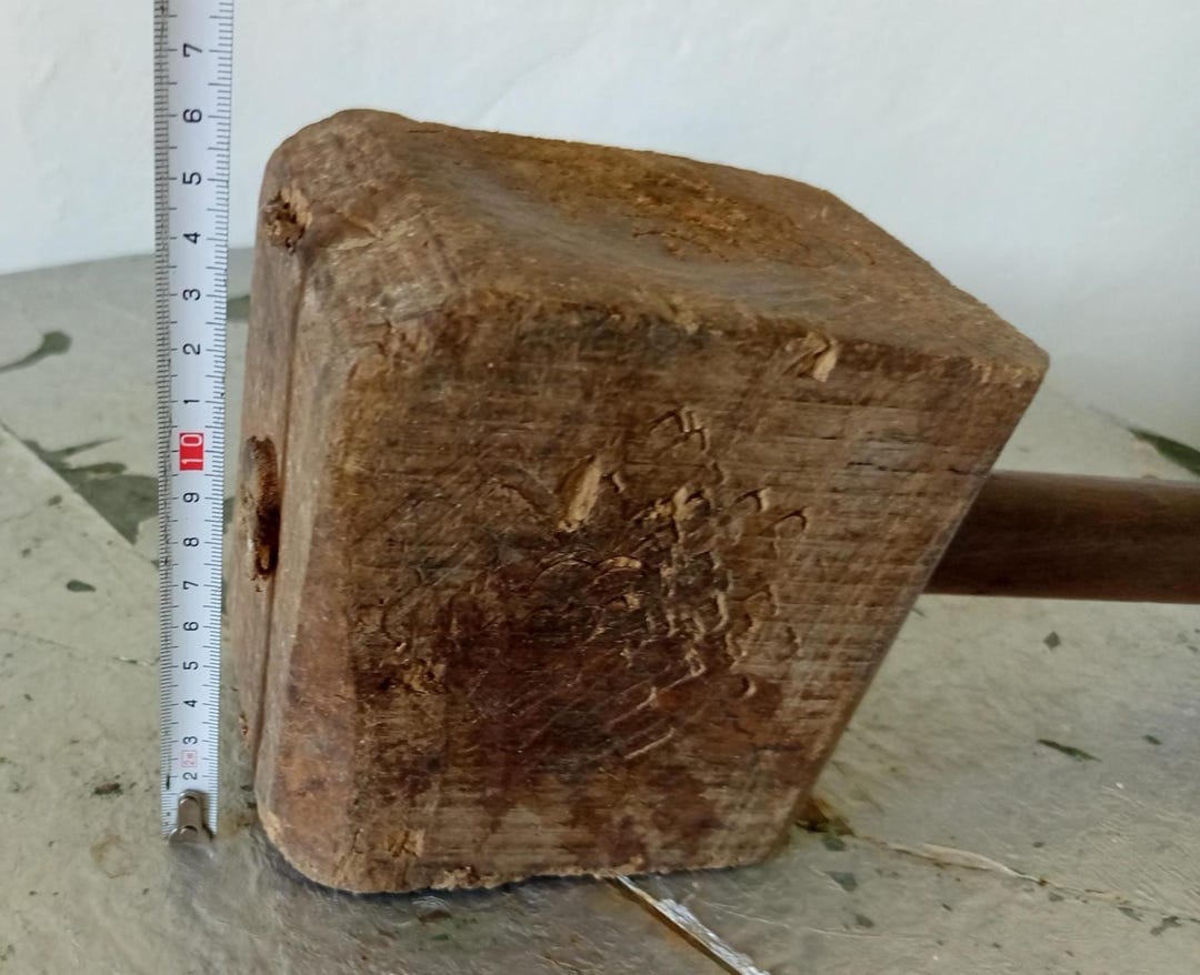 Antique Wooden Mallet Hammer Mace. - Etsy