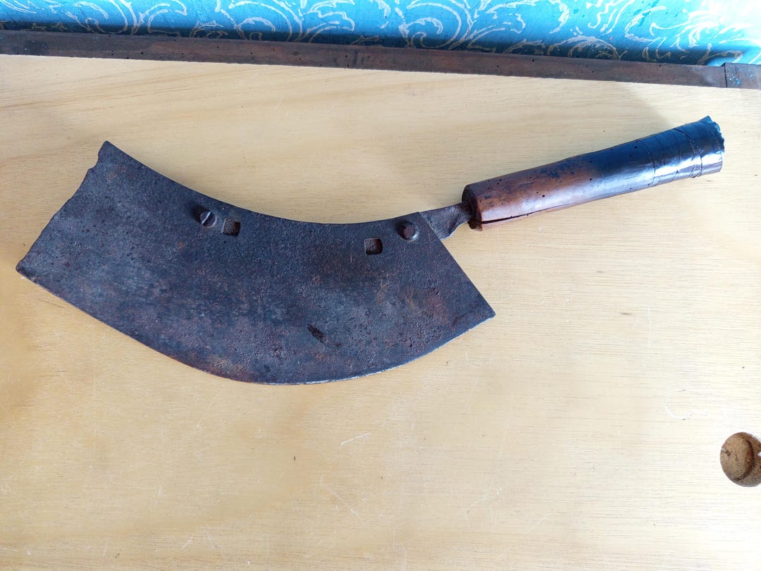 Large Antique Kitchen Machete Knife - Etsy