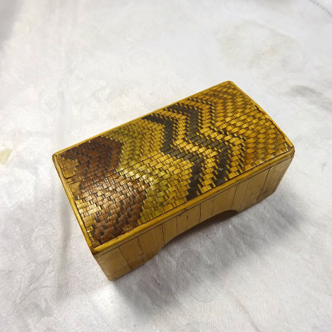 Victorian Straw Work Box Vintage/antique Sewing Notions ref ES045 - Etsy