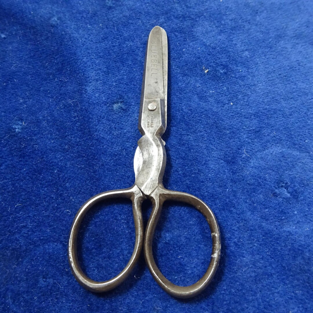 Small Antique Steel Sewing Scissors - Jonathan Crookes Bluebell ...