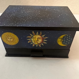 Celestial Sun and Moon Jewelry Box - Etsy