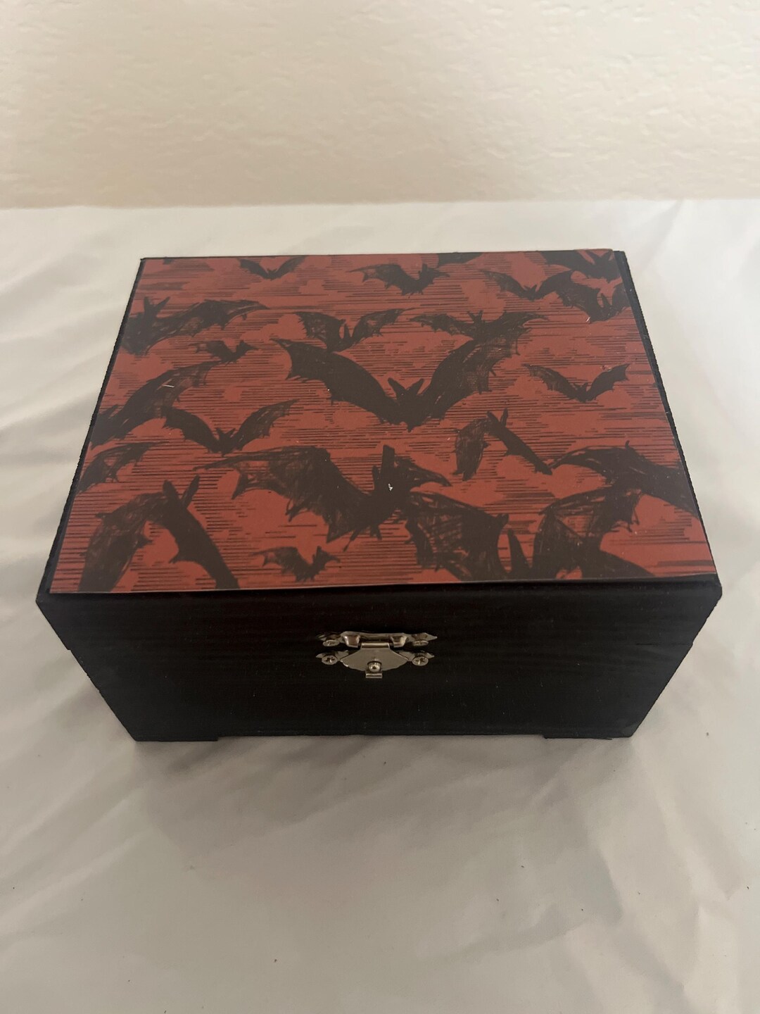 Gothic Bat Keepsake Stash Box Vintage Halloween Goth Whimsigoth Bats ...