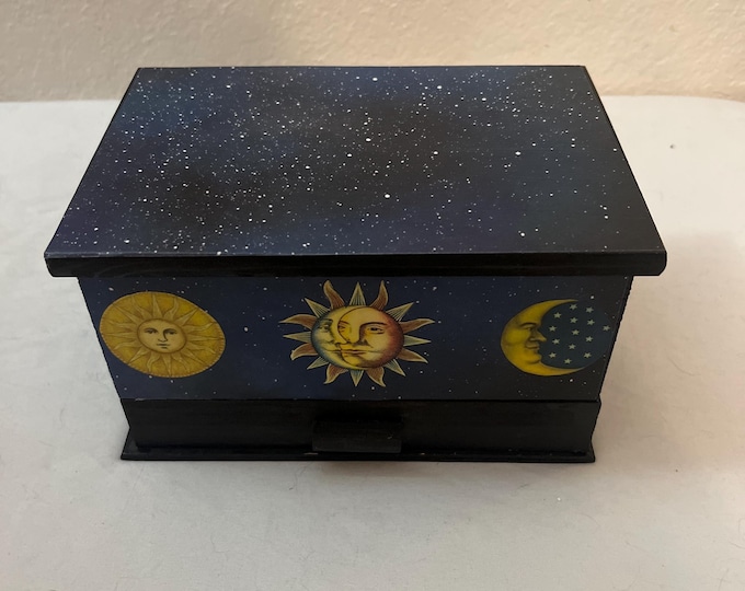 Celestial Sun and Moon Jewelry Box - Etsy