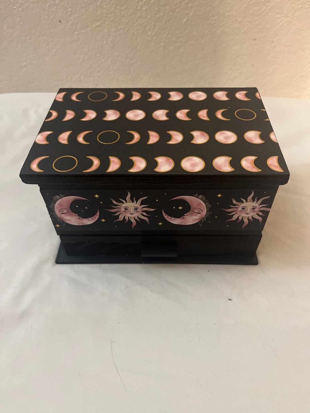 Moon Phases Jewelry Crystal Storage Box - Etsy