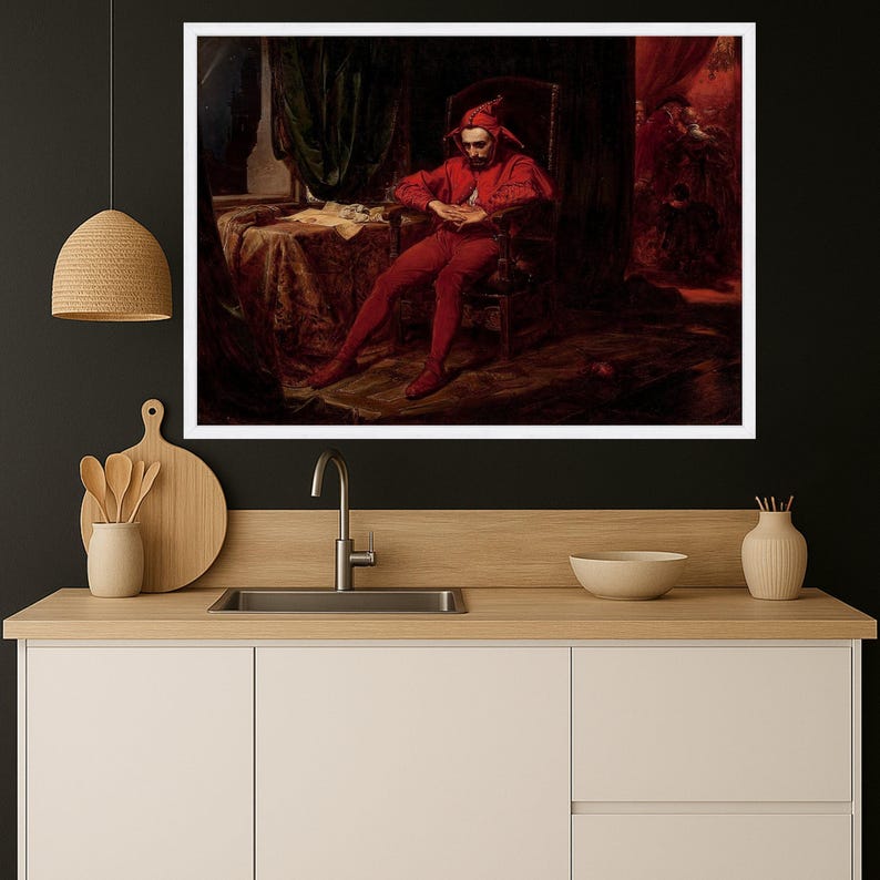 Jan Matejko Stańczyk the Sad Jester Canvas Painting, Classic Polish ...