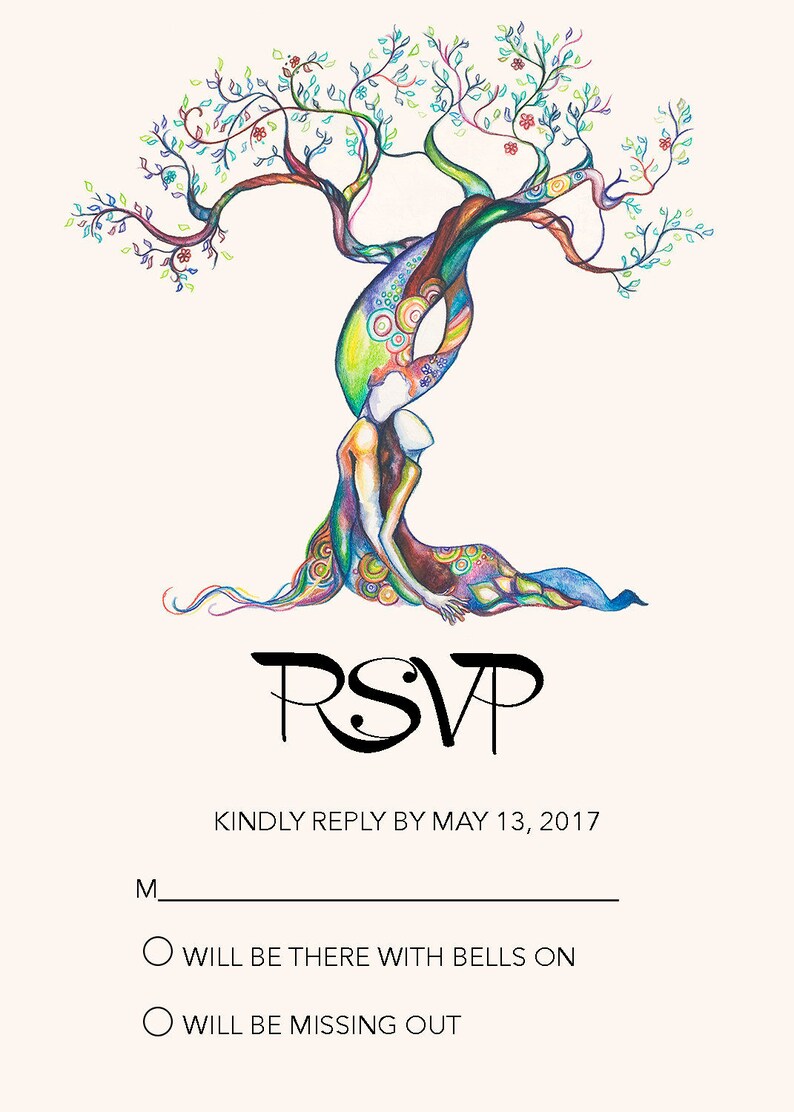 Love Tree Wedding Invitations Destination Wedding Invitation | Etsy