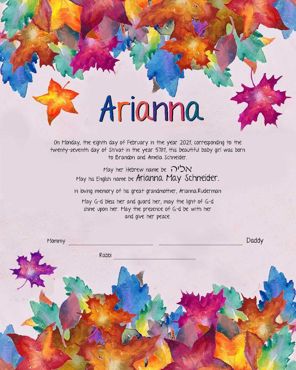 Baby Naming Ceremony Certificate Daughter Baby Gift Jewish Etsy baby-naming-ceremony-certificate-daughter-baby-gift-jewish-etsy