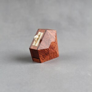 Engagement Ring Box Unique Ring Box Diamond Shape Ring Display Box by ...