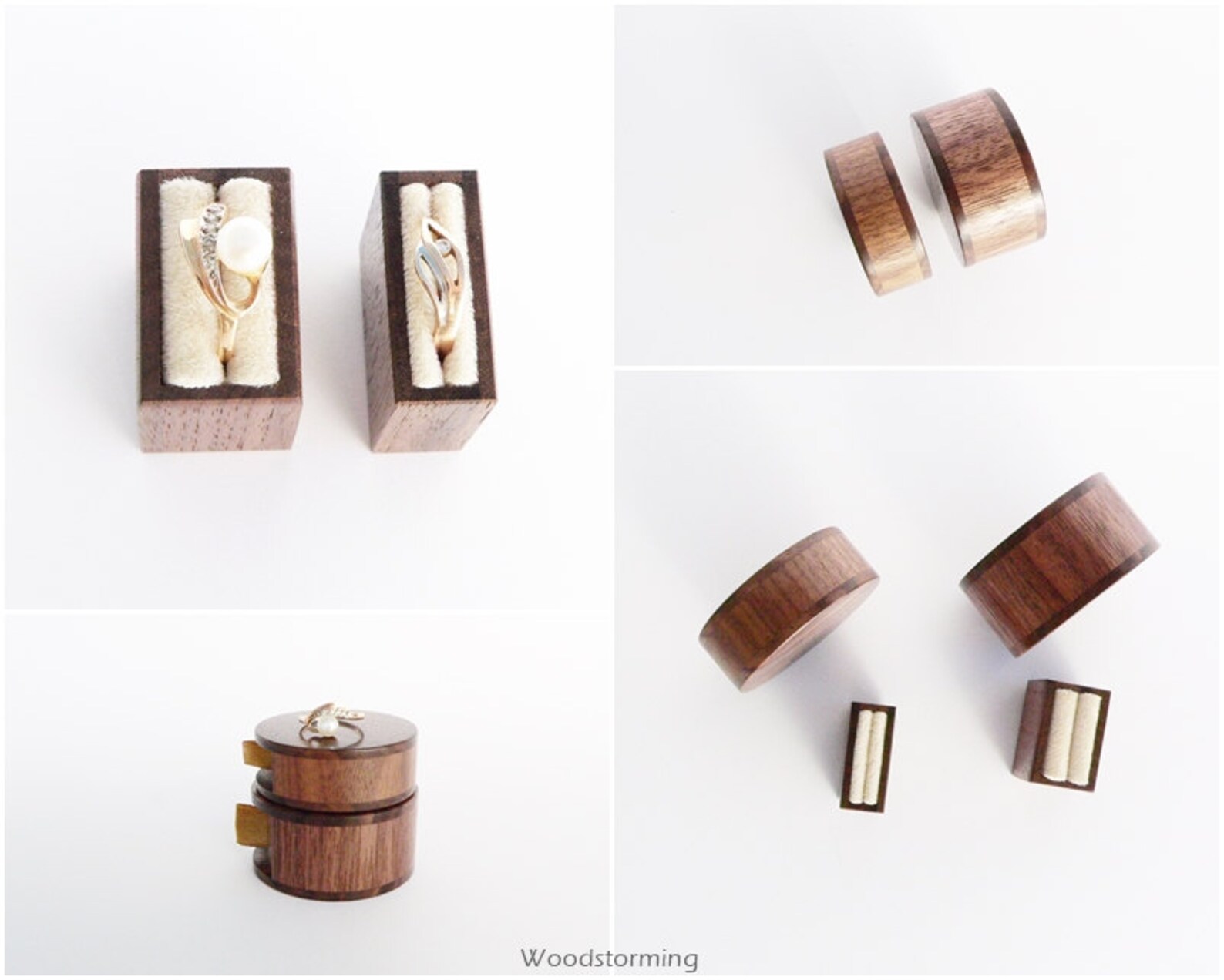 Slim Round Engagement Ring Box Tiny Pocket Size Proposal Box - Etsy