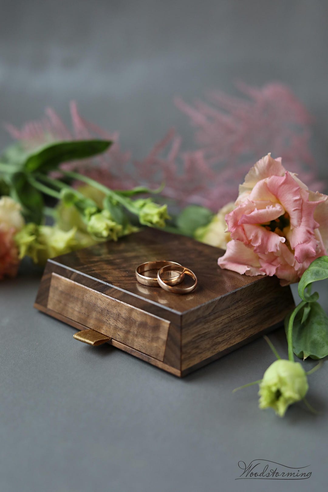 Wedding Ceremony Ring Box, Personalized Ring Bearer Box, Box for ...