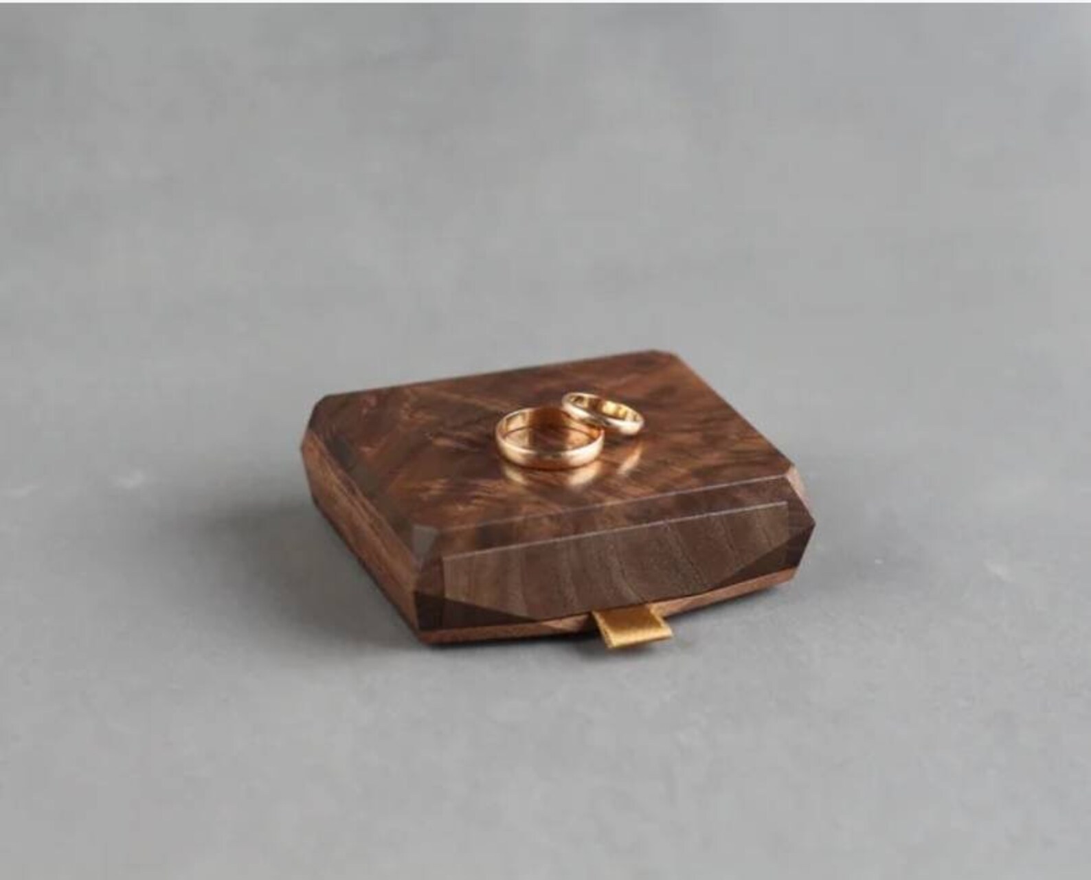 Wedding ring box for ceremony ring bearer box double | Etsy