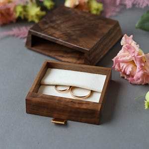 Wedding Ceremony Ring Box, Personalized Ring Bearer Box, Box for ...