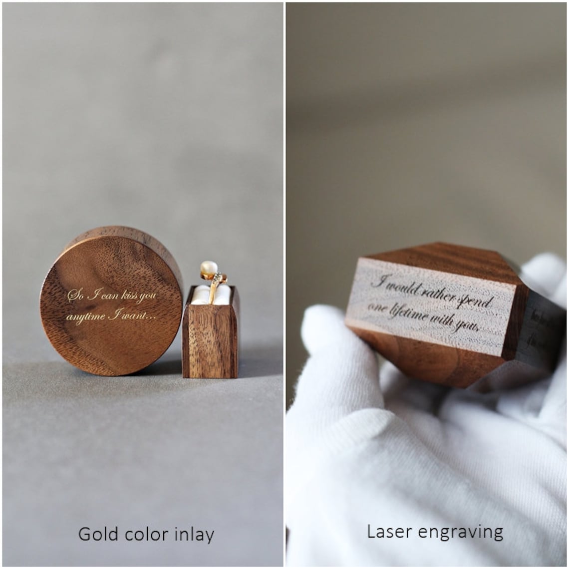 Unique Engagement Ring Box Proposal Box Flower Bud Shape - Etsy