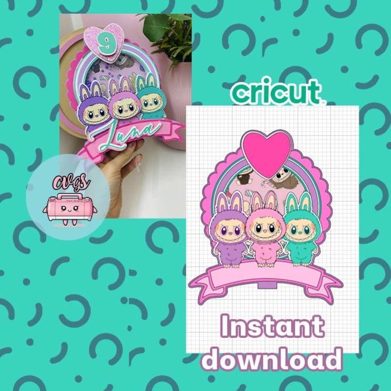 Labu Pop Cake Topper: Purple Birthday Decoration Cake Topper Svg Cricut ...