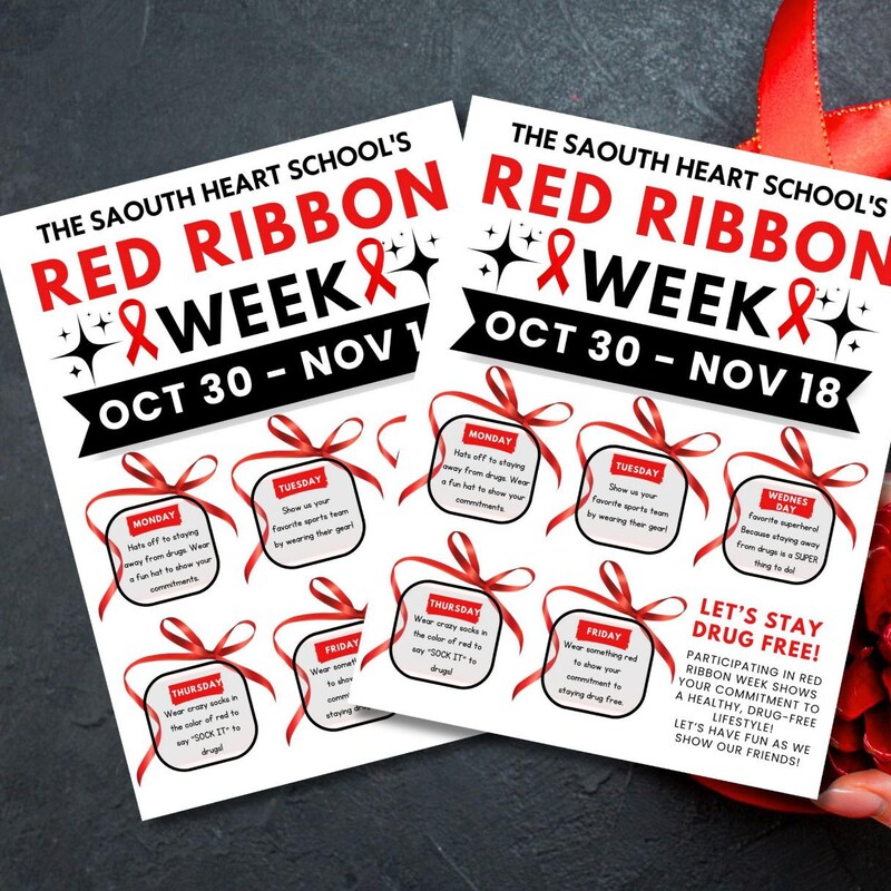 Red Ribbon - Etsy