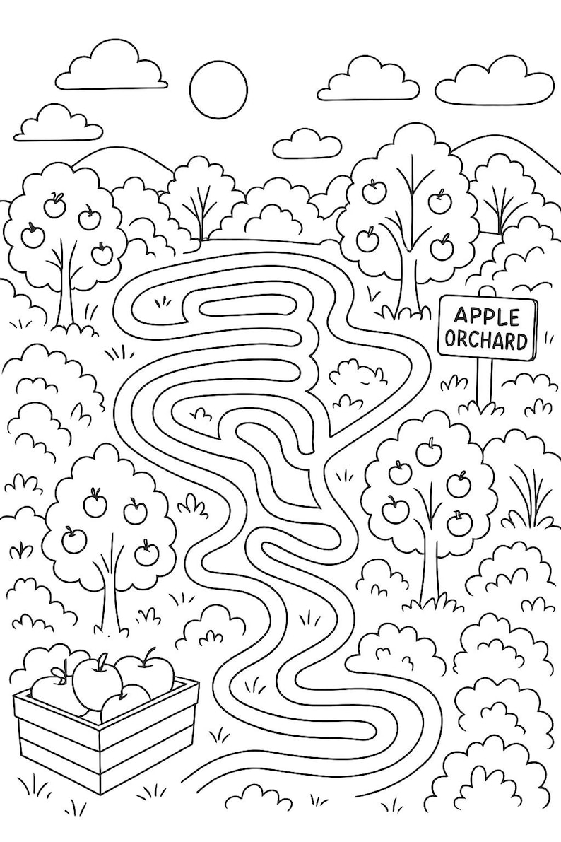 Fall Theme Printable Mazes Two (2) Mazes - Etsy