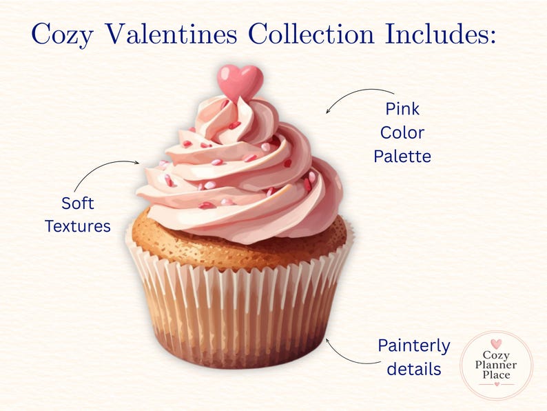 Valentine's Day Digital Stickers, Cozy February Pngs and Goodnotes ...