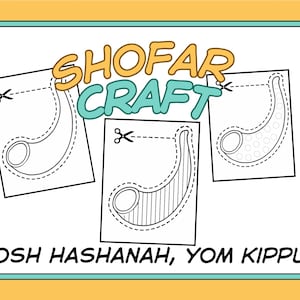 Shofar Craft Printable – Cut Out & Decorate Activity | Rosh Hashanah ...