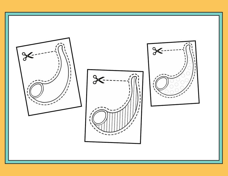 Shofar Craft Printable – Cut Out & Decorate Activity | Rosh Hashanah ...