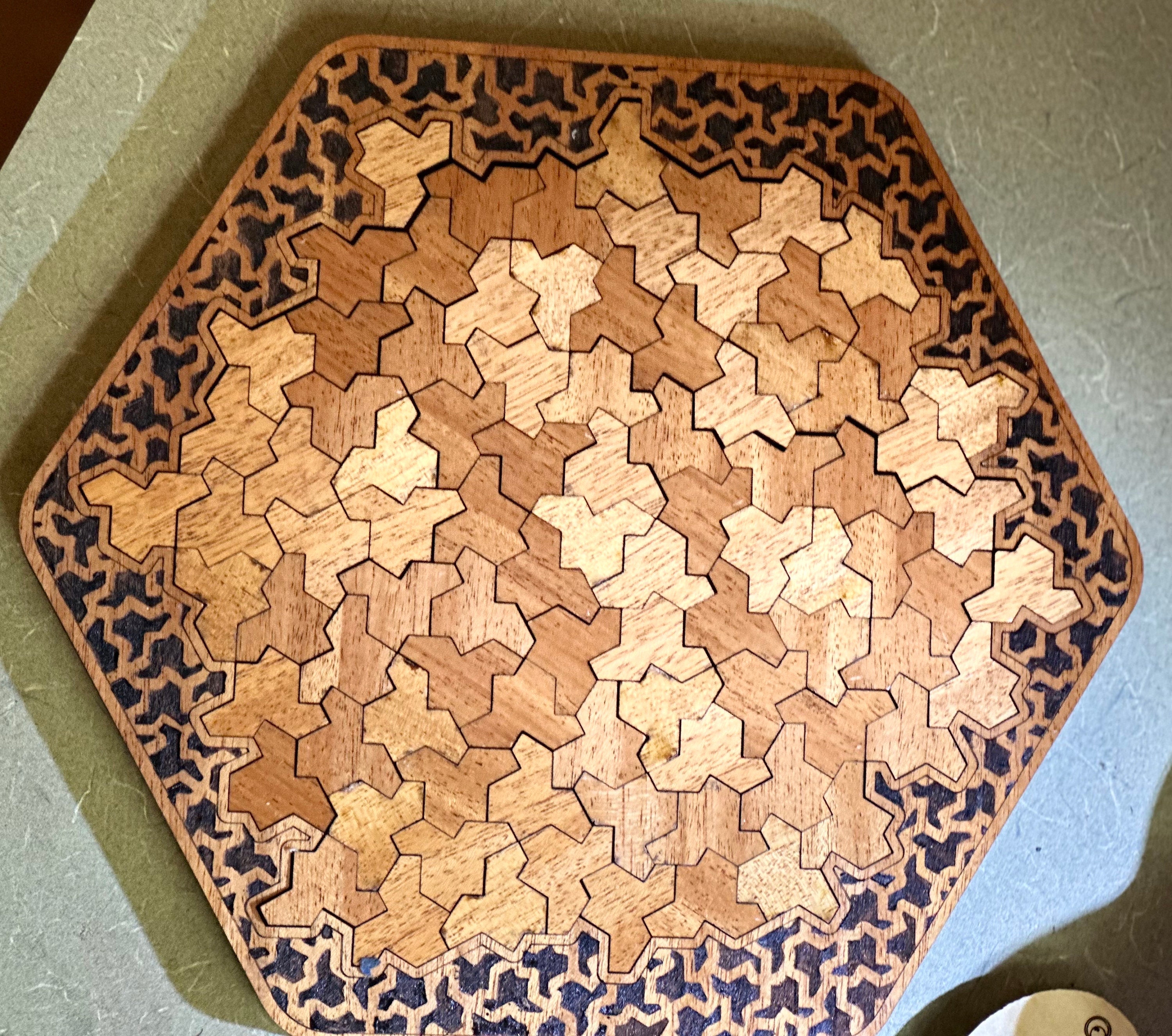 The hat Puzzle Set STEM Tiles Einstein Tile Monotile - Etsy