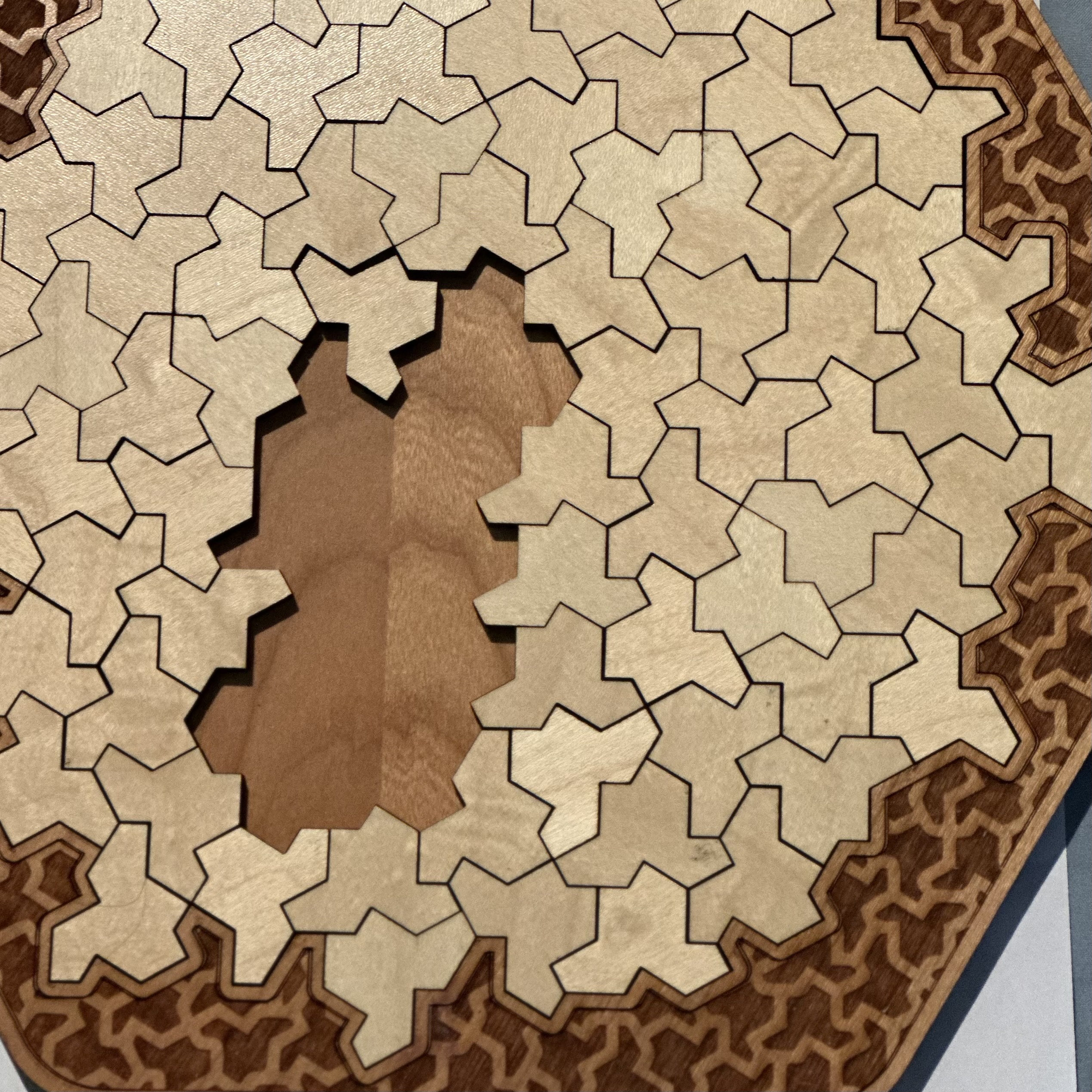 The hat Puzzle Set STEM Tiles Einstein Tile Monotile - Etsy