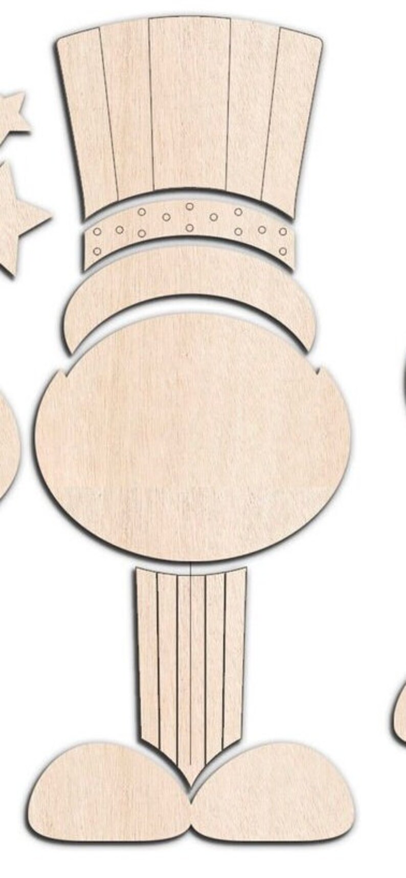 Uncle Sam Blank Kit, July 4th, Family Craft - Etsy