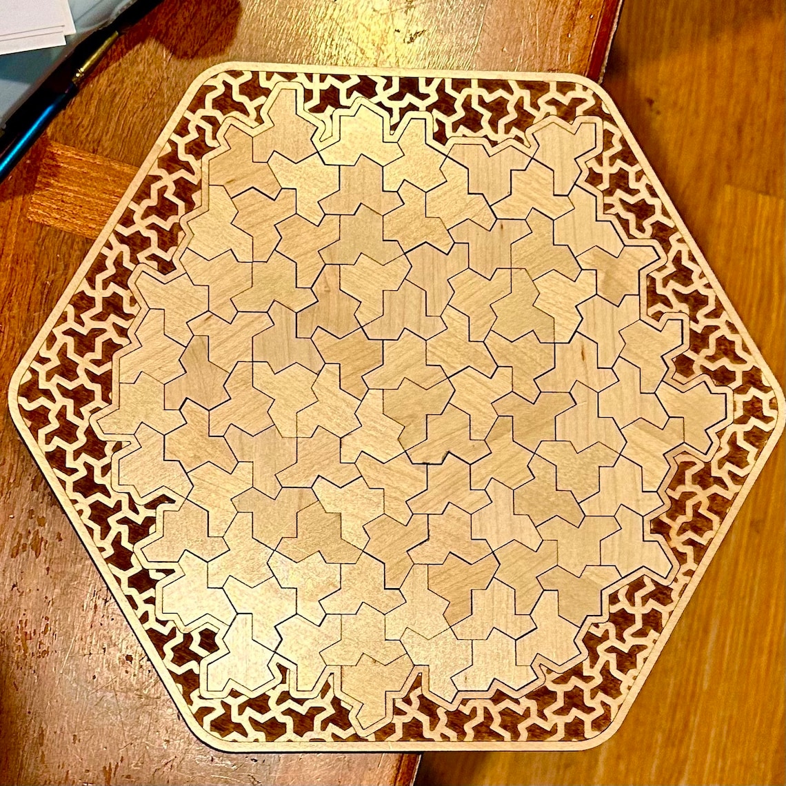 The hat Puzzle Set STEM Tiles Einstein Tile Monotile - Etsy