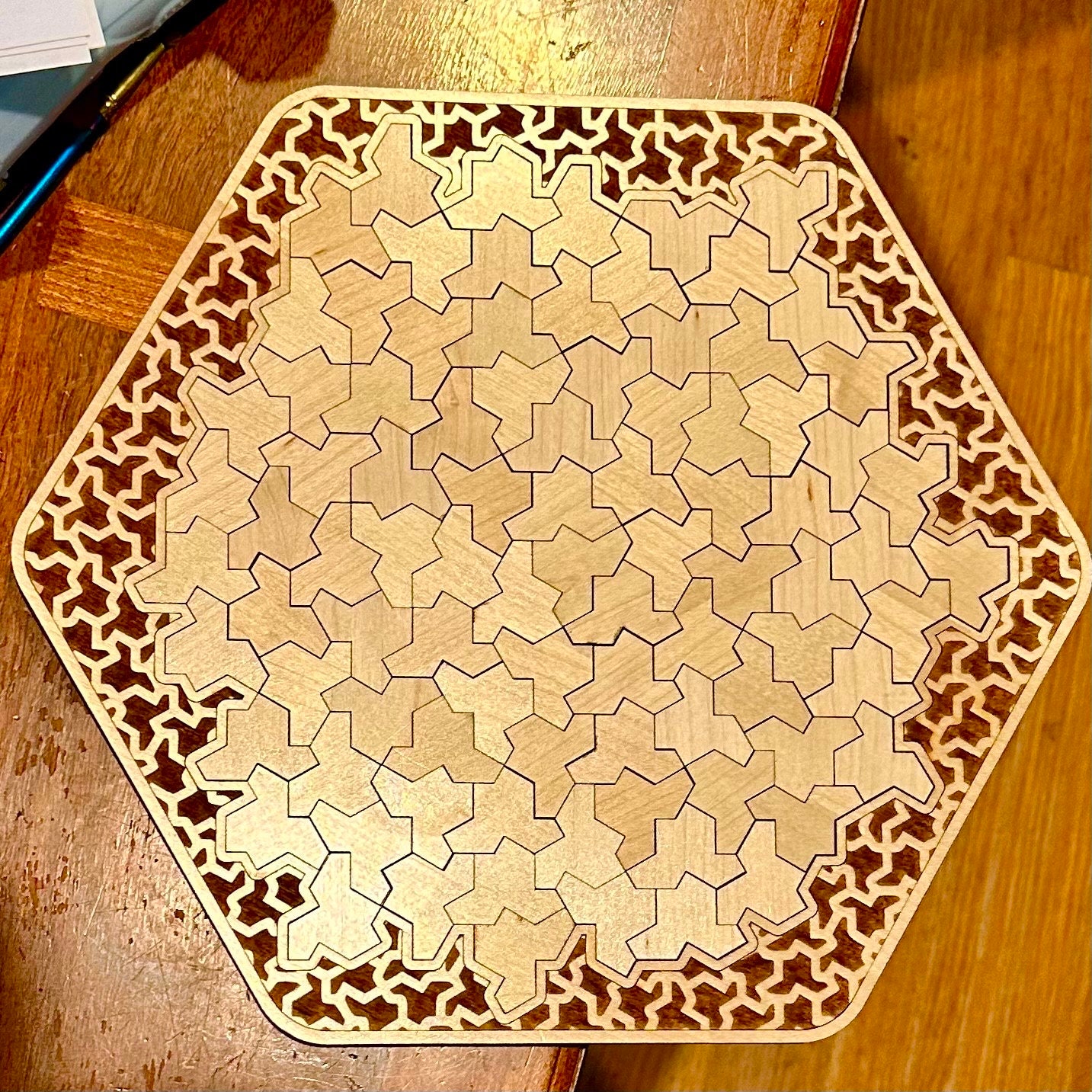 The hat Puzzle Set STEM Tiles Einstein Tile Monotile - Etsy