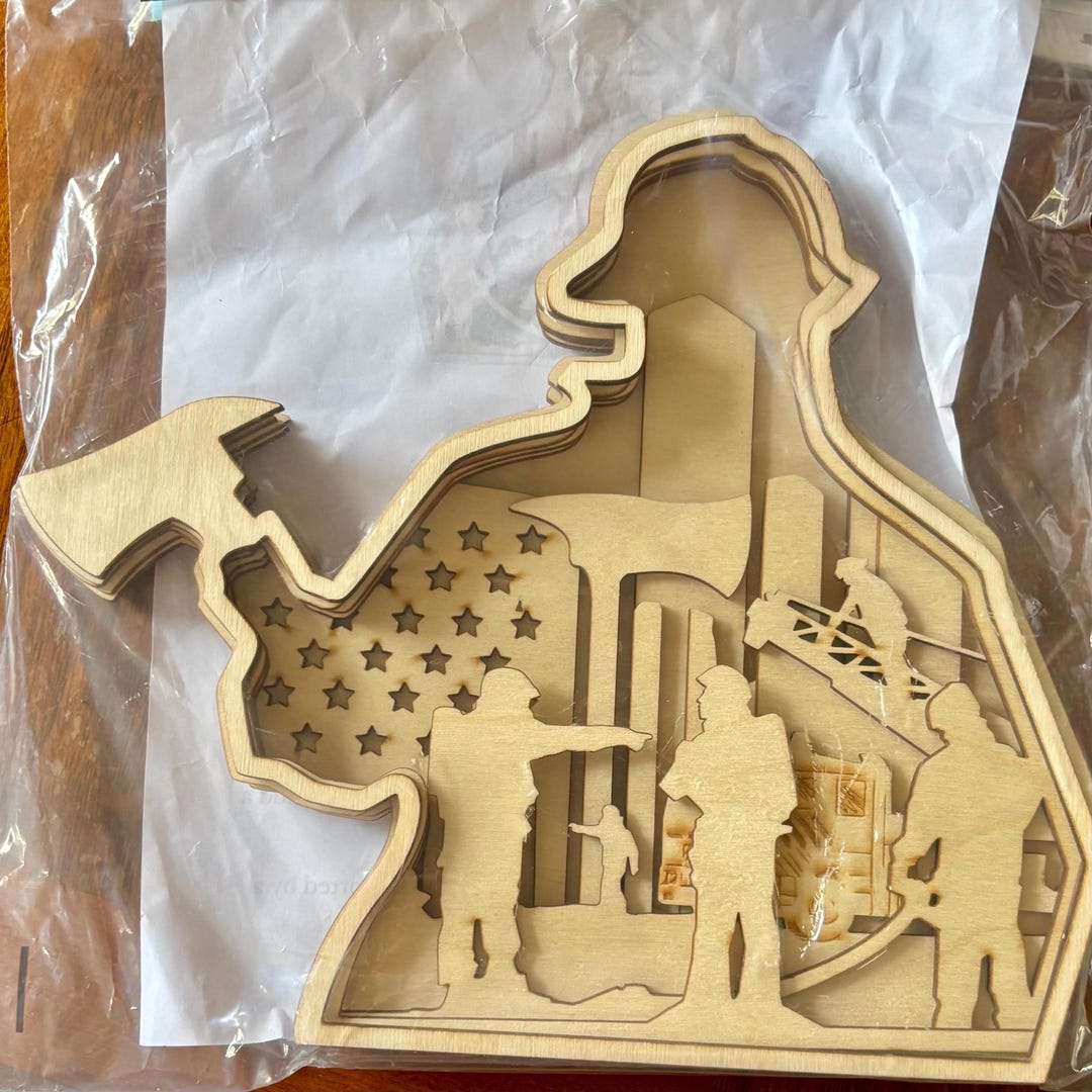 Fireman, First Responder; Multi-layer, U Craft It - Etsy