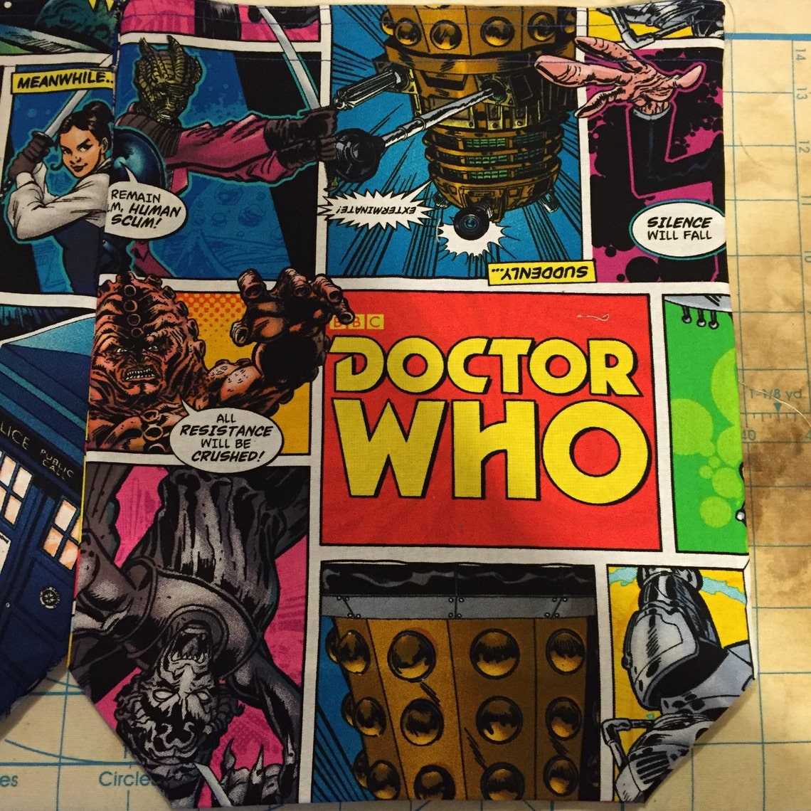 Doctor Who Comic Drawstring Bag - Etsy