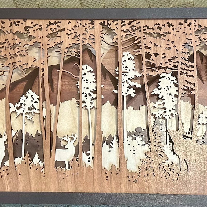 Layered Wood Art - Etsy