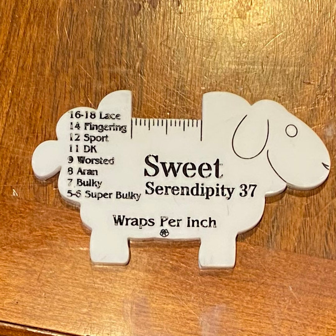 Yarn WPI Gauge (sheep) (acrylic); Wraps per Inch; Knit or Crochet - Etsy