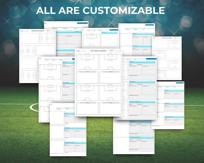 Printable Soccer/football Training Planner Templates for Coaches ...
