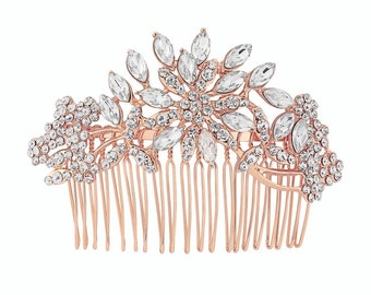 Rose Hair Comb - Etsy