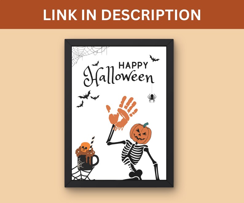 Halloween Footprint Art | "trick or Treat" Keepsake Craft (instant ...
