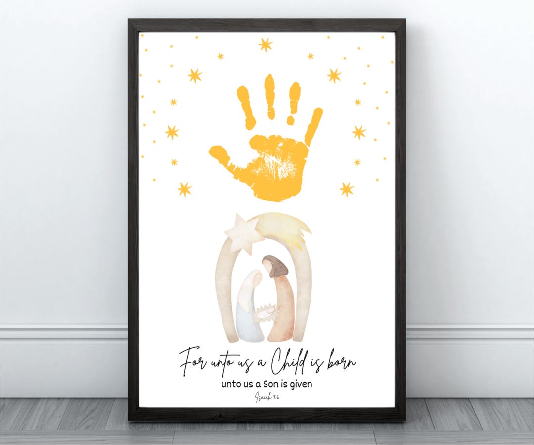 Nativity Christmas Handprint Craft, Holiday Handprint, Sunday School ...