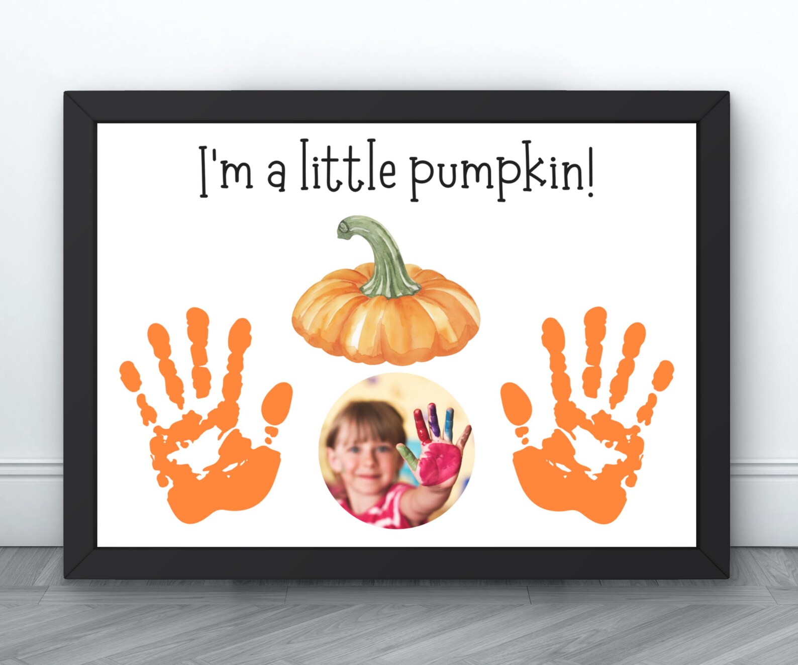 Baby's First Halloween Handprint Craft: Keepsake Art (PDF Printable) - Etsy
