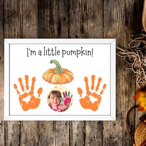 Baby's First Halloween Handprint Craft: Keepsake Art (PDF Printable) - Etsy