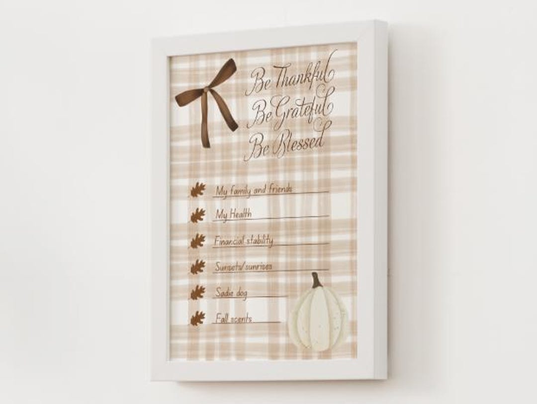Editable Grateful Poster Template: Minimalist Gratitude Quote (digital ...