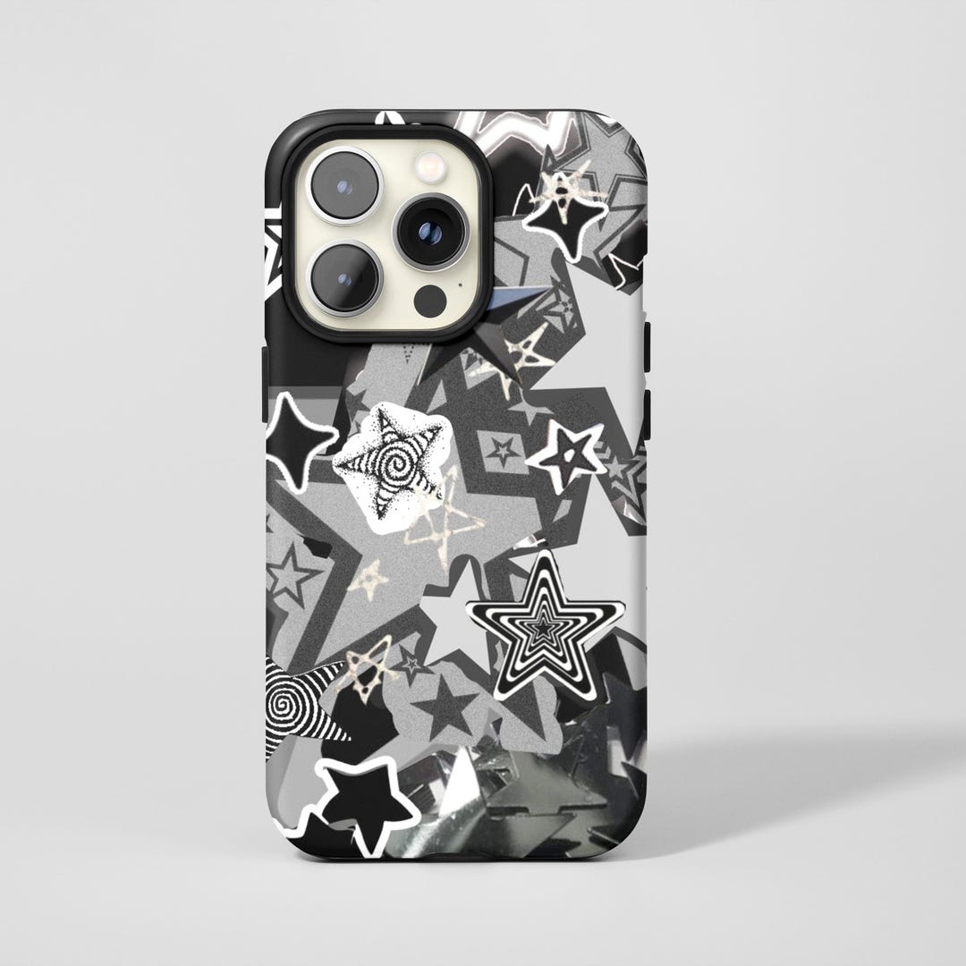 Retro Whimsy Artistic Collage Phone Case,star Abstract Funky Designs ...