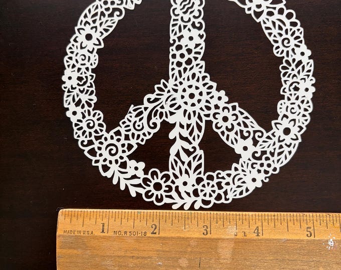 CUSTOM Listing for LORI - 5" Ginkgo Mask and 5" Peace Sign Mask - Etsy