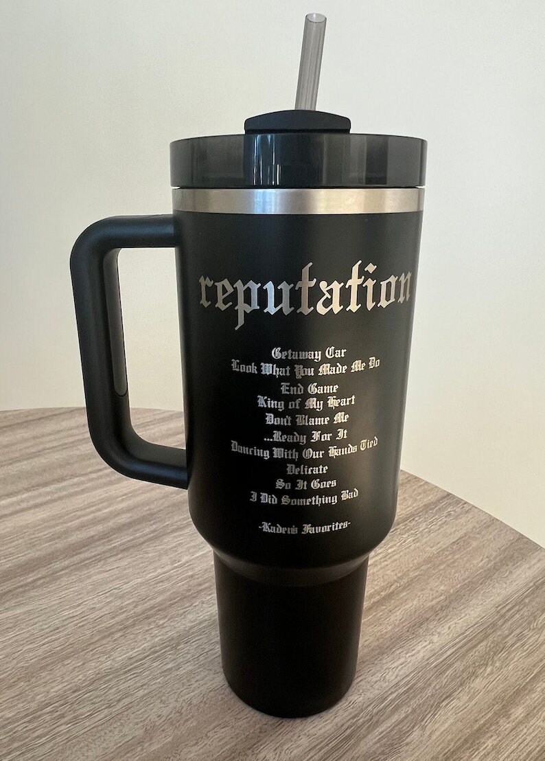 Taylor Swiftie Reputation Stanley Tumbler, Custom Stanley Engraved ...