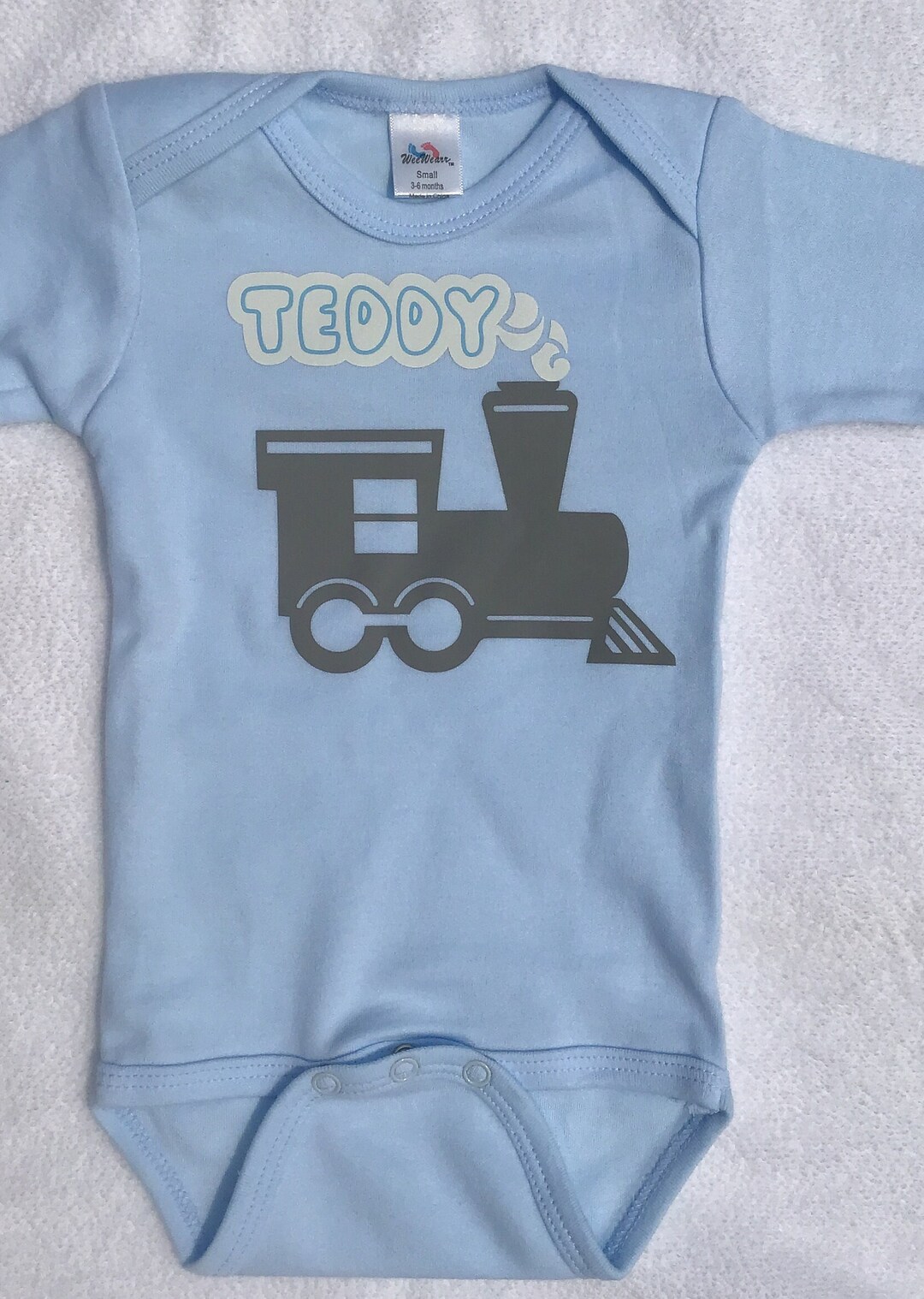Personalized Train Baby Onesie, Custom Name, Baby Shower Gift - Etsy