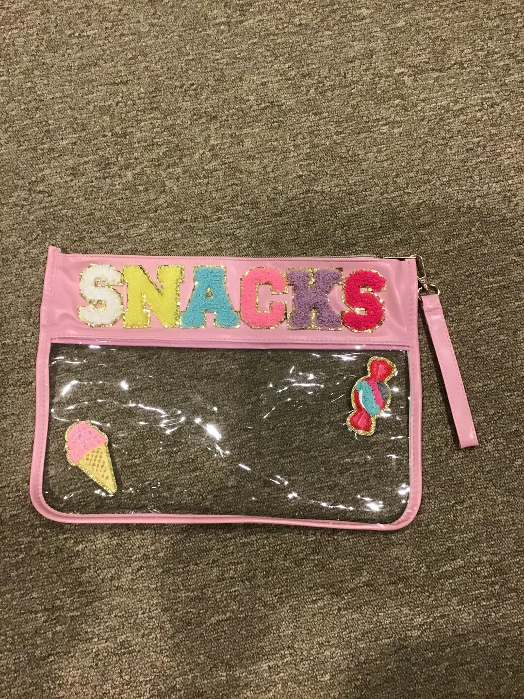 Snack Bag, Party Favor Snack Zip up Bag, Personalized Zipper Bag, Snack ...